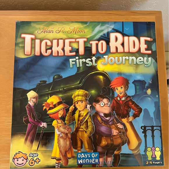 Alan R Moon | Toys | Ticket To Ride First Journey Board Game Kids ...